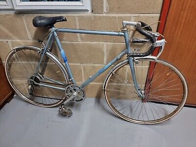 Retro Blue Raleigh Road Racing Bicycle Bike 10 Speed 23 1/2″ Frame 700c ...